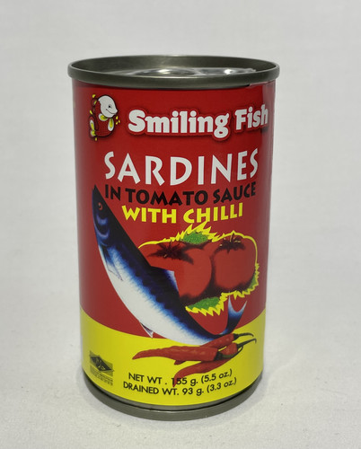 Smiling Fish, Sardines in Tomato Sauce w Chili - 5.5oz | Asian Amigo