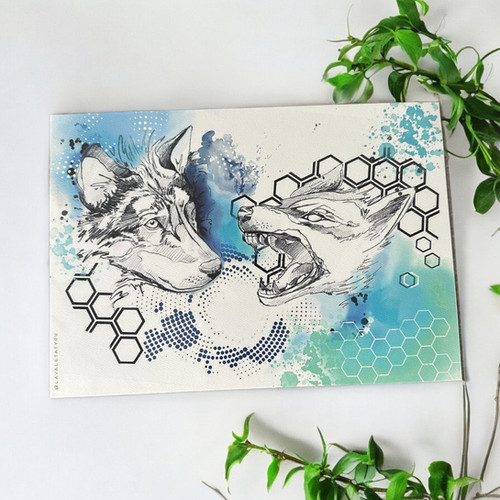 A4 print wolves | lavaletatyou