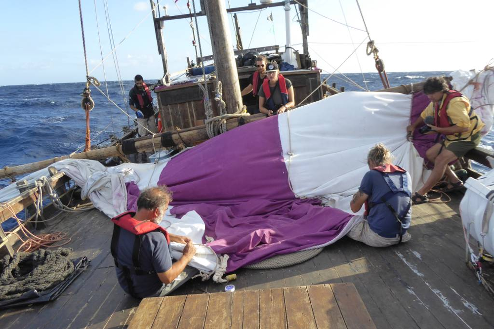 Ripped Sail and Flying Fish Problems