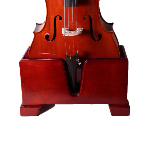 Paititi Premium Cello Burgundy Solid Wood Stand Velvet Plush Cushions ...
