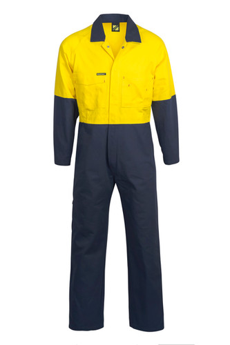 Workcraft Cotton Drill Overalls, Hi-vis | WORKWEAR2U