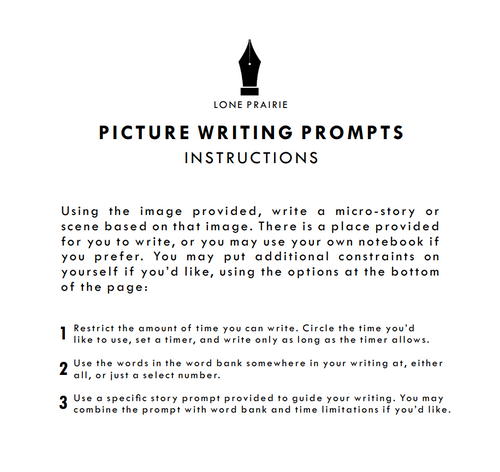 35 Image Based Writing Prompts | Lone Prairie