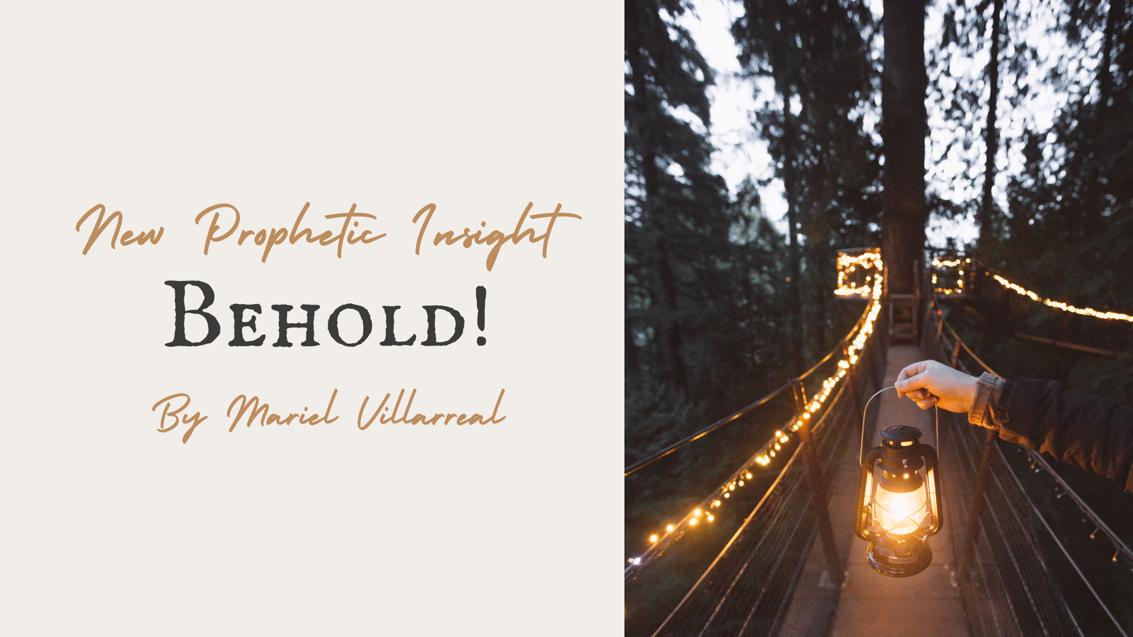 Prophetic Insight: Behold: Prepare for A Surprise | Rosh Hashanah and ...