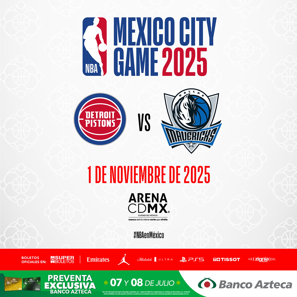 LA NBA VUELVE A MÉXICO ESTE 2025.