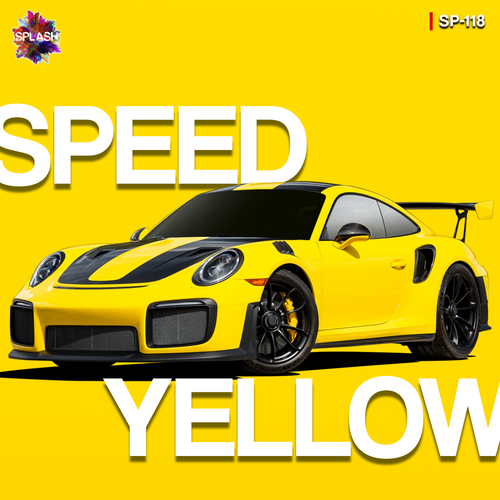 Speed Yellow | splash paints
