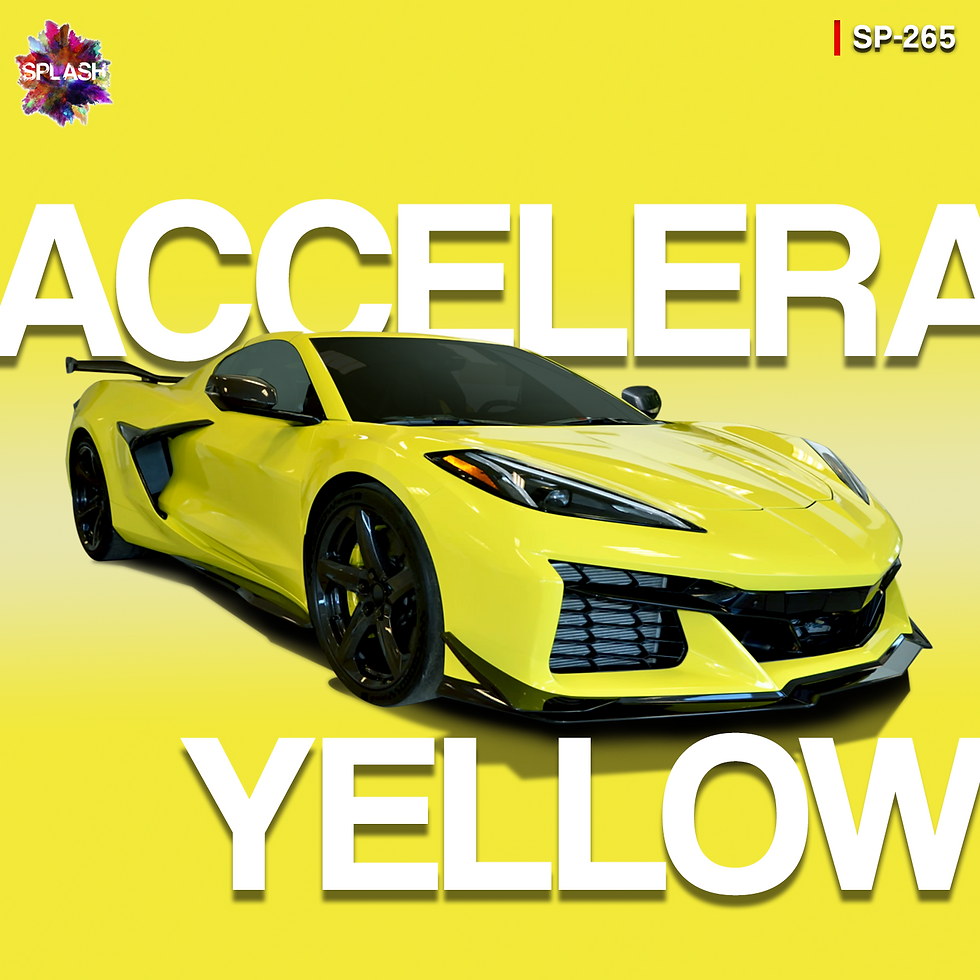 Accelerate Yellow | splash paints
