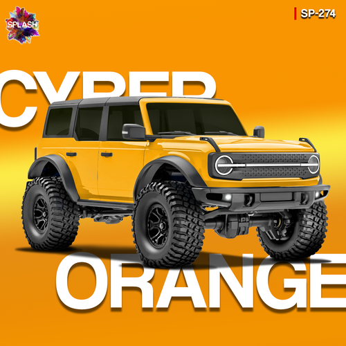 Cyber Orange | splash paints