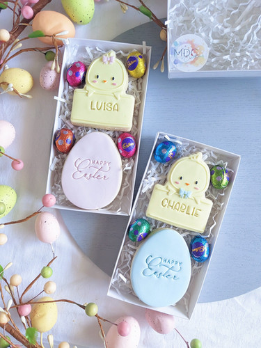 Personalised Chick & Chocolate Egg Gift Box | MDC Creations