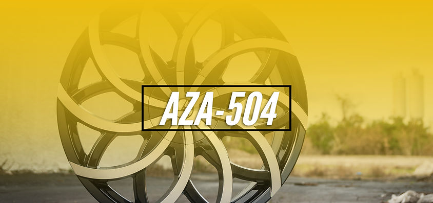 AZA-504 Black & Machined | Azara Wheels