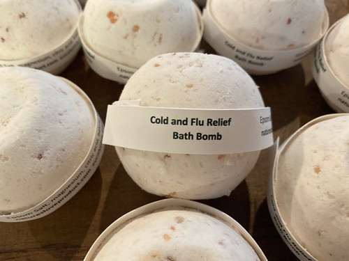 Cold and Flu Relief Bath Bomb | Natures Love