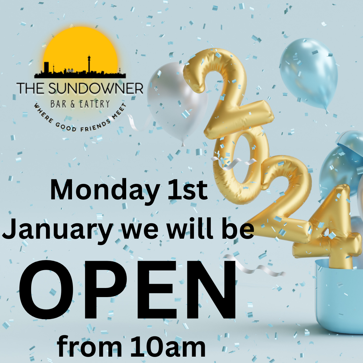 🎉 Embrace the New Year with a Toast at The Sundowner Bar and Eatery! 🥂 ...