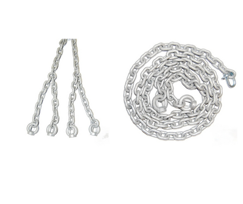 Galvanised chain set for swings