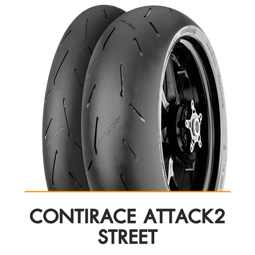 120/70ZR17+200/55ZR17 CONTINENTAL CONTI RACE ATTACK 2 STREET ...