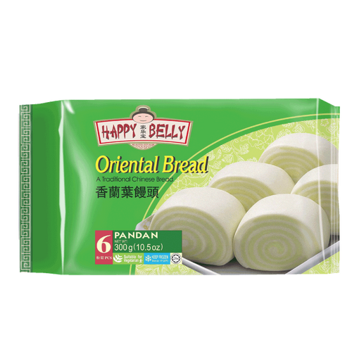 Happy Belly Oriental Bread Mantou Pandan (6pcs) | TYJfood Online