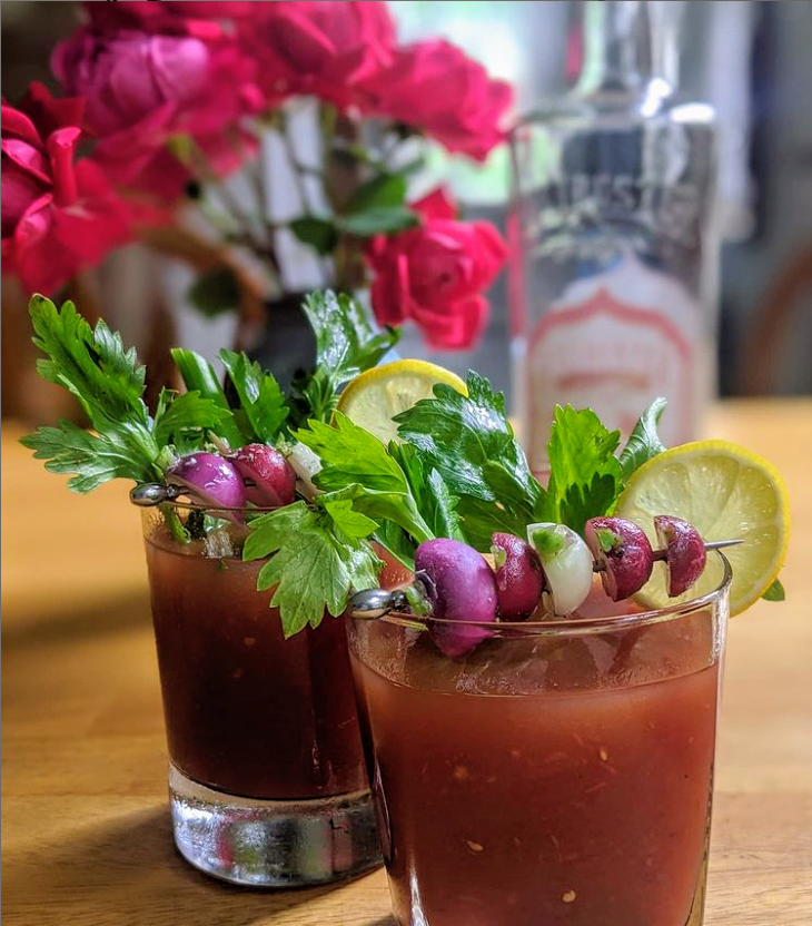 Red Snapper with Easter Egg Radish
