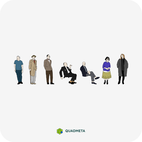 Revit 2D Families - Famous Architects | QUADMETA