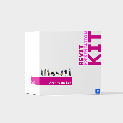 Revit 2D Families - Famous Architects | QUADMETA BIM