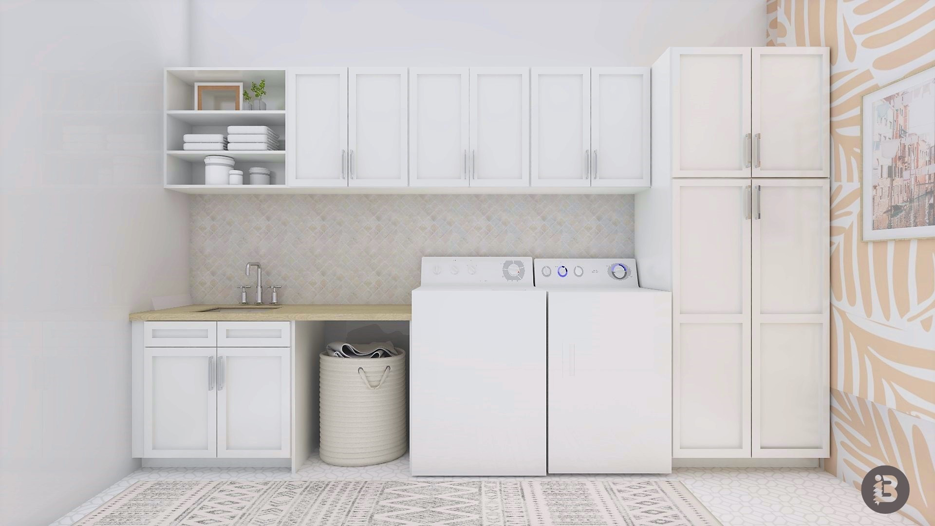 Burton Laundry Room Render