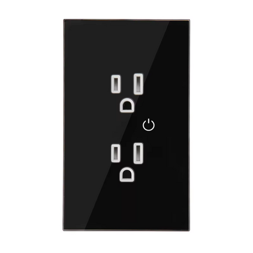 Smart Wi-Fi Glass Wall Plug Outlet | Gadget.TT