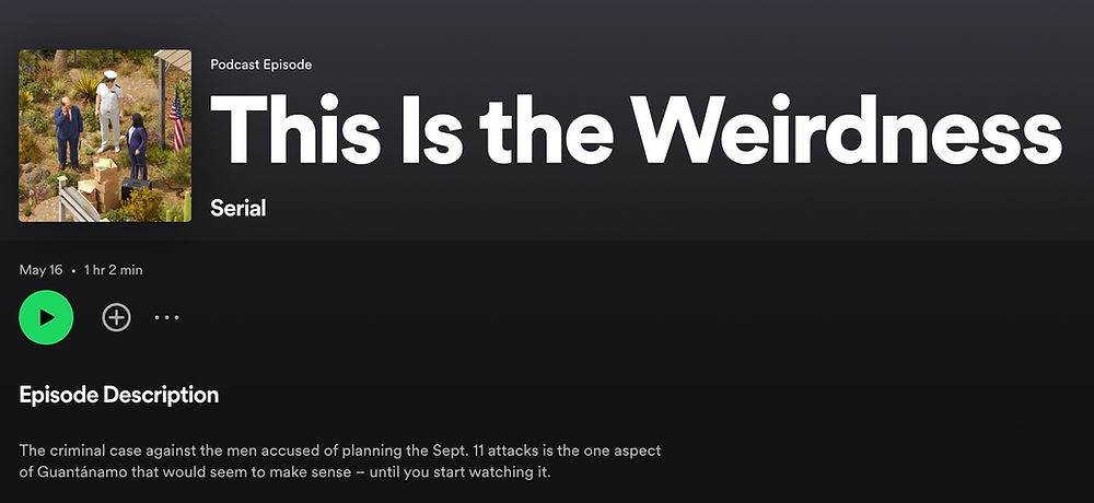 Serial Podcast Feature's Peaceful Tomorrows - See Transcript