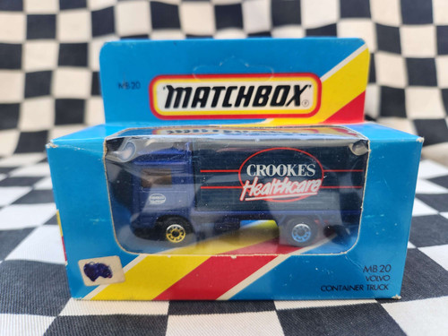 Matchbox Blue Box #20 Volvo Container Truck Crookes Healthcare ...