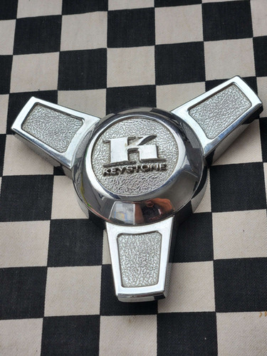 Genuine Vintage Cragar Keystone Centre Spinner Cap | kustomkollector
