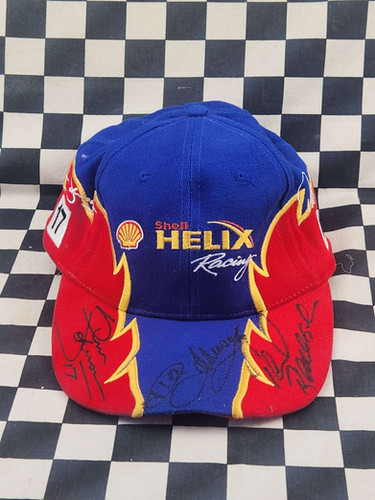 Vintage Shell Helix Racing Dick Johnson Paul Radisich Cap Signed By 3 ...