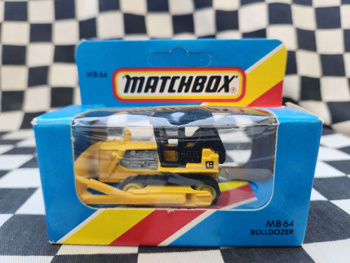 Matchbox #64 Blue Box Bulldozer | kustomkollector