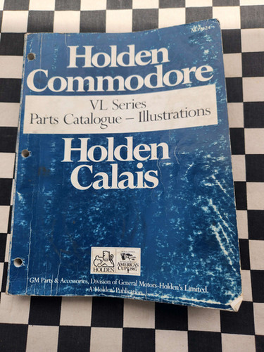Genuine Holden VL Commodore /Calais Illustrated Parts Catalogue ...