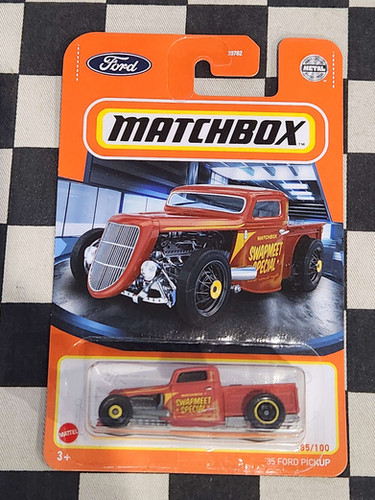 Matchbox 35 Ford Pickup Hot Rod Swap Meet Special Brown | kustomkollector
