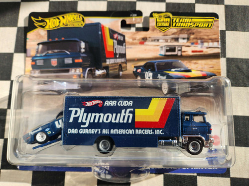 Hot Wheels Premium Team Transport #63 70 Plymouth AAR Cuda / Sakura ...