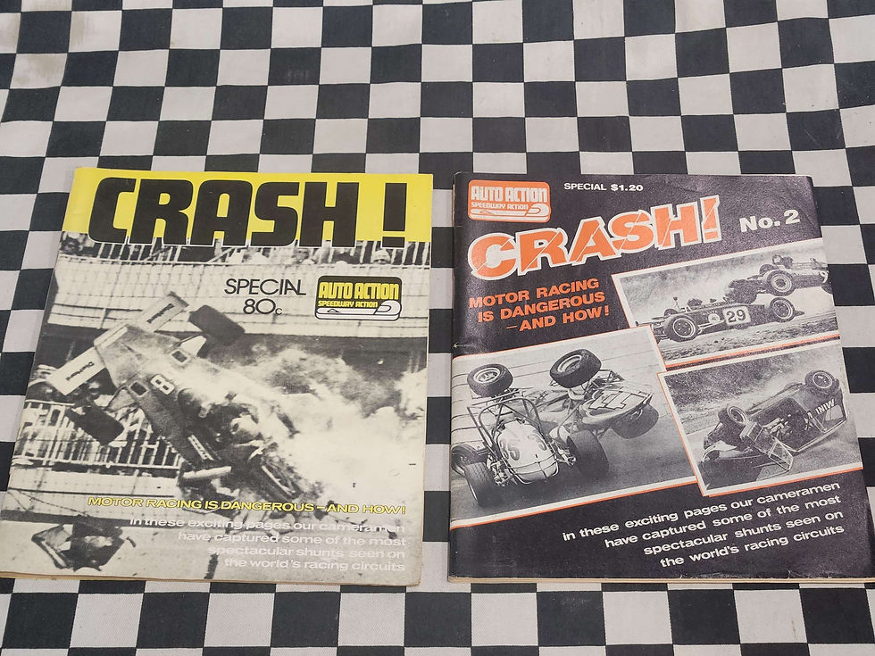 Crash Magazine issue 1 & 2 Motor Racing Crashes Caught on Film by Auto ...