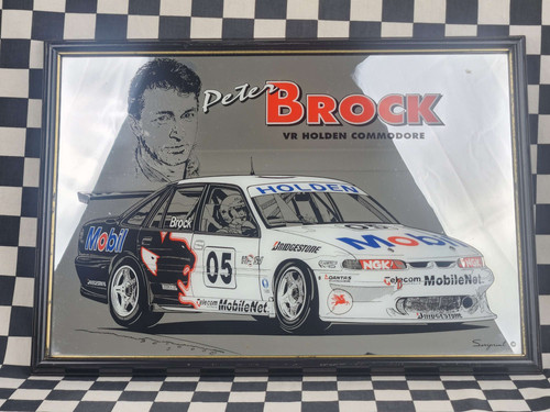 Original Peter Brock VR Holden Commodore Bathurst Bar Mirror ...