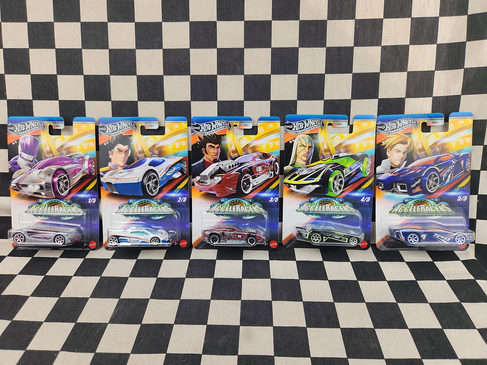 Hot Wheels Silver Series Acceleracers Full Set 5 Cars | kustomkollector