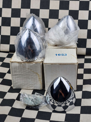 Kustom Bullet Centre Caps Hot Rod Chevy Customline Dodge VW Early ...