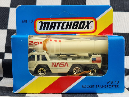 Matchbox 1981 Blue Box NASA Rocket Transporter | kustomkollector