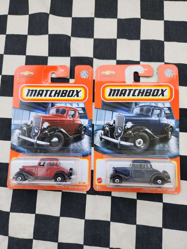 Matchbox 2022 1934 Chevy Master Coupe Choice of 2 Colours | kustomkollector