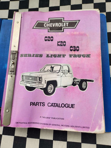 Chevrolet C20 / C30 / K20 Light Duty Truck Factory Parts Catalogue ...