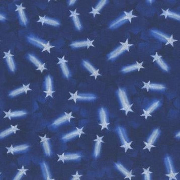 Blue Patriotic Shooting Star Fabric | DBK Welding Caps