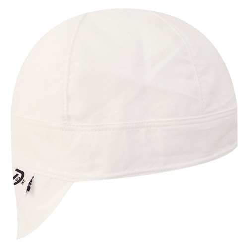 White Solid Welding Cap | DBK Welding Caps