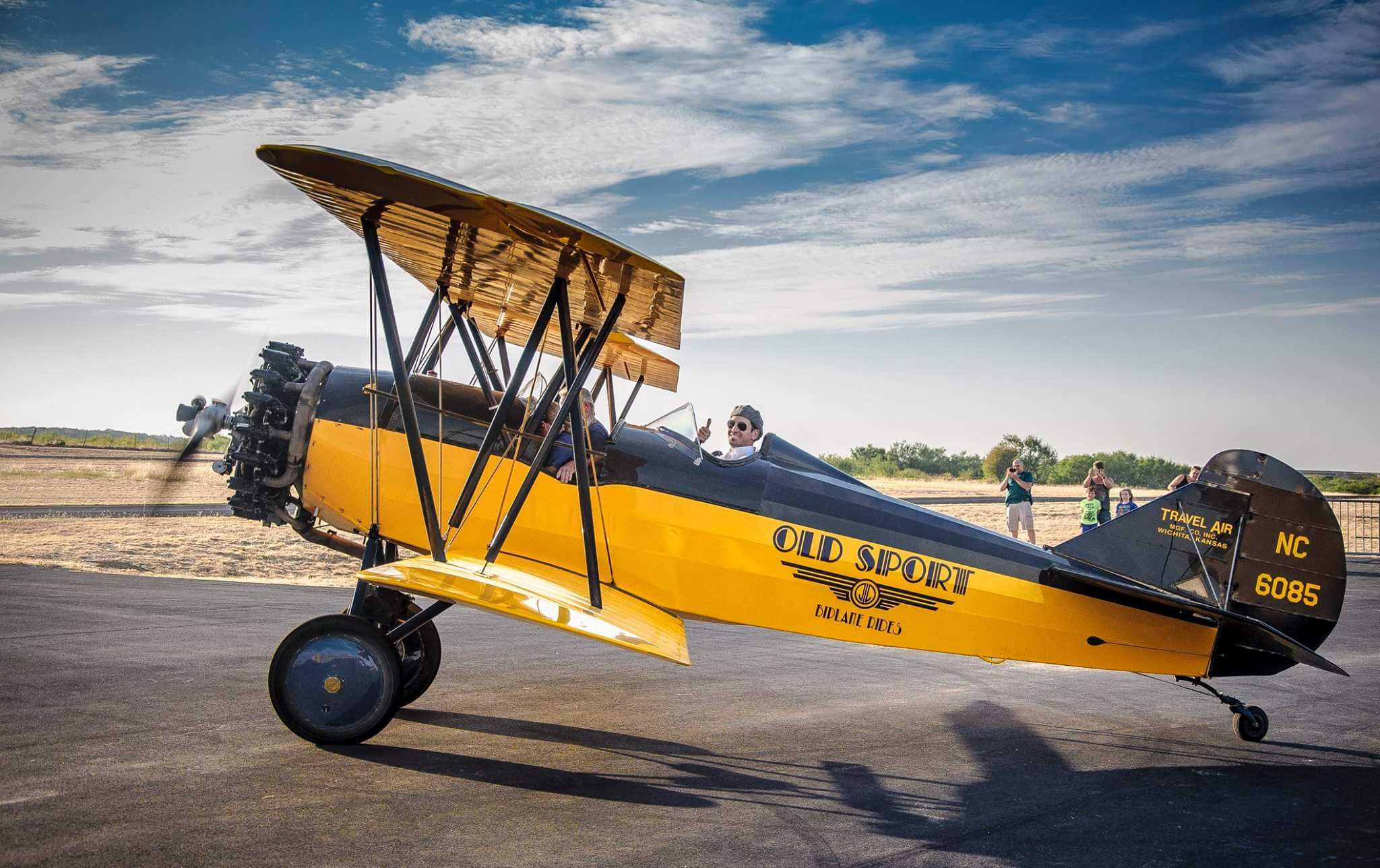 Biplane Rides over Texas