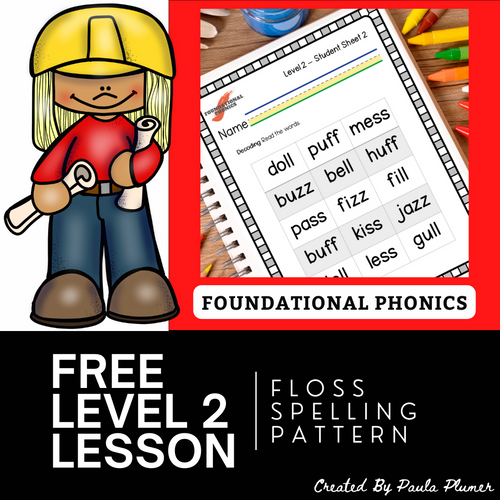 Free Floss Spelling Pattern Phonics Lesson - Aligned with Science of ...