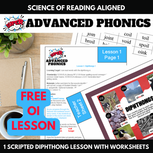 Free Super Advanced Phonics Lesson Diphthong oi Sound | Waltzing ...