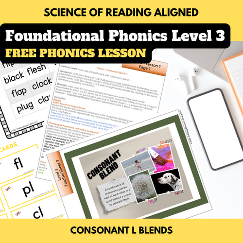 Free Consonant L Blends Phonics Lesson - Aligned with the Science of ...
