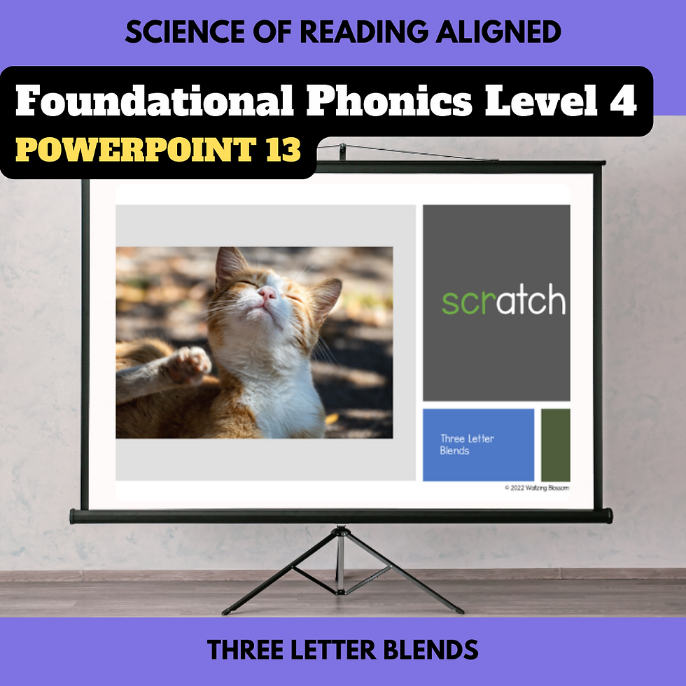 Three Letter Blends and Long Vowels Phonics Slides | PowerPoint 13 ...