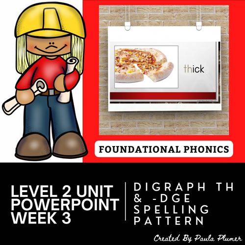 Th Digraph Sound and dge Spelling Pattern Phonics Slides | PowerPoint 7 ...