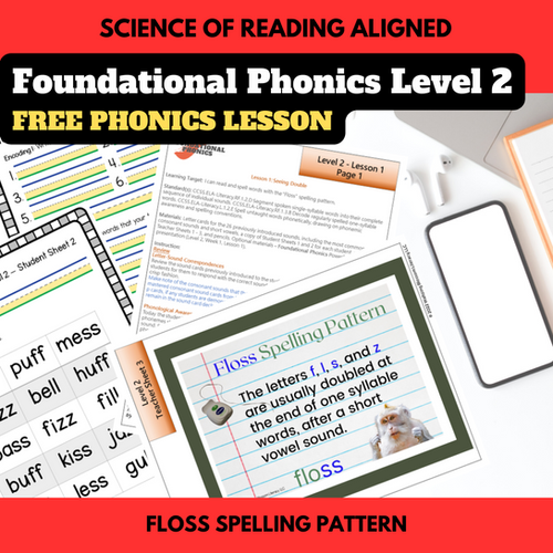 Free Floss Spelling Pattern Phonics Lesson - Aligned with Science of ...