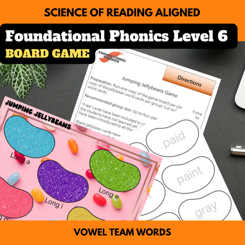 Fun and Printable Phonics Game for Long Vowel Team Words | Jumping ...
