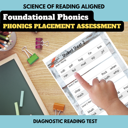 Phonics Placement Assessment and Reading Diagnostic Test for Elementary ...