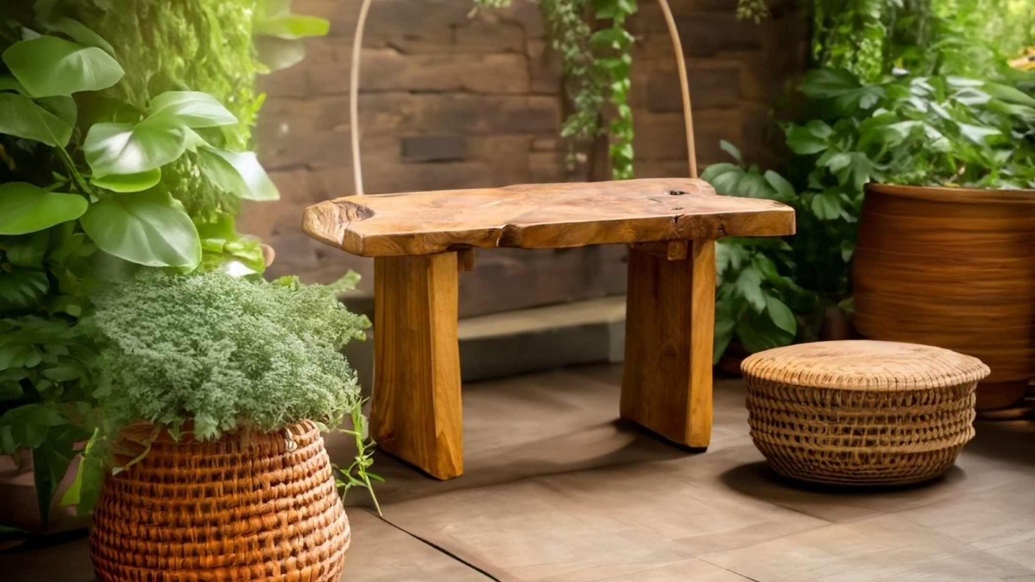 Artisan Teak Wood Handmade Garden Bench | Awesome Stones